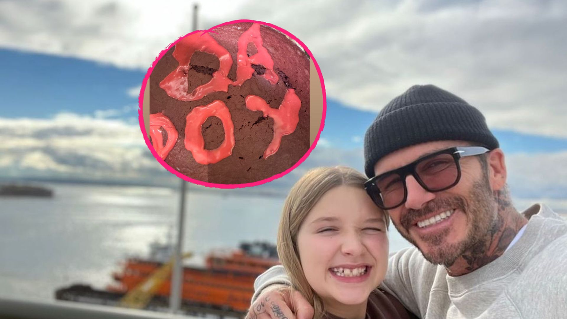Wie süß! Harper (11) backte Papa David Beckham einen Kuchen