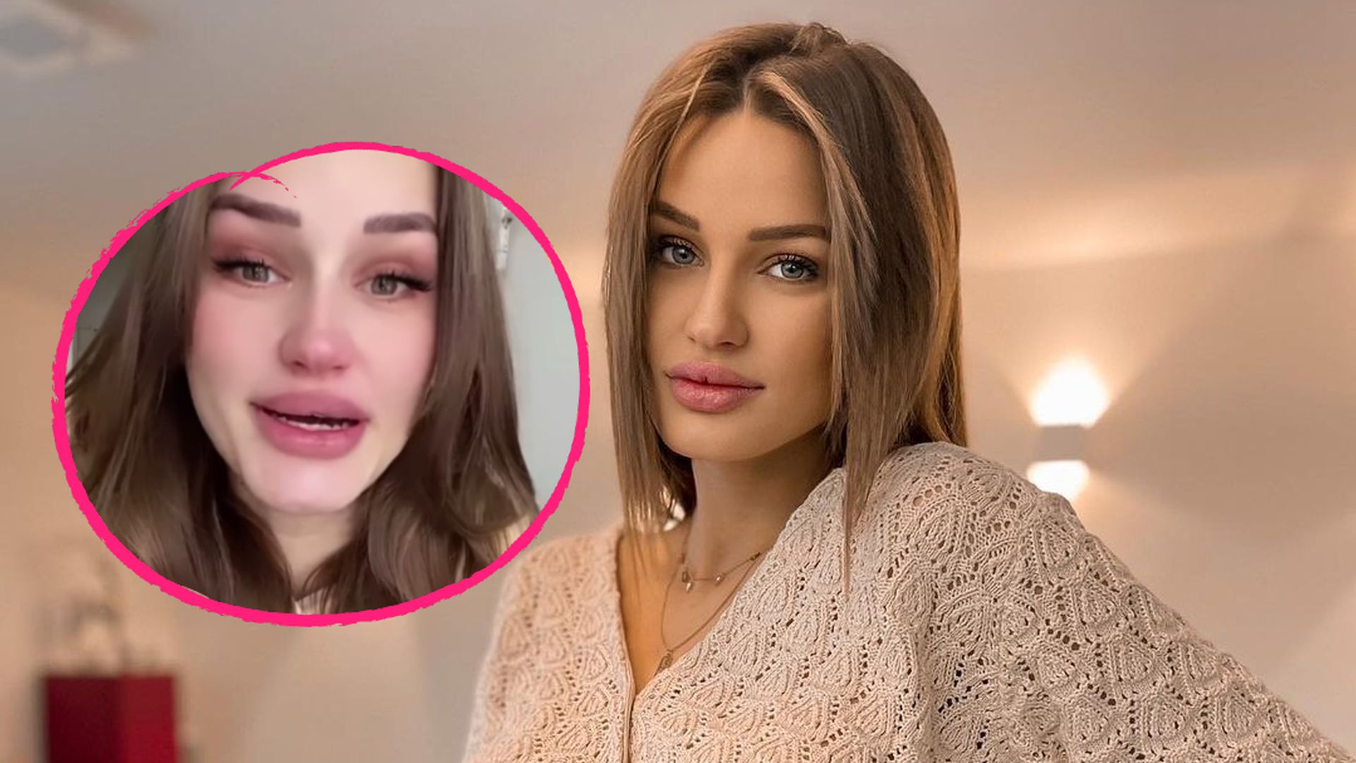 Freudentränen: Neu-Mama Neele Bronst weint vor lauter Glück