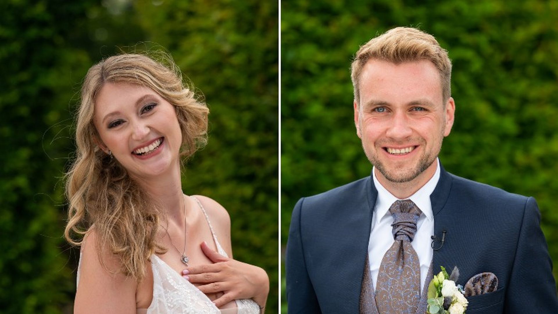 Mit Kuss? Erstes "Hochzeit auf ersten Blick"-Paar sagt Ja