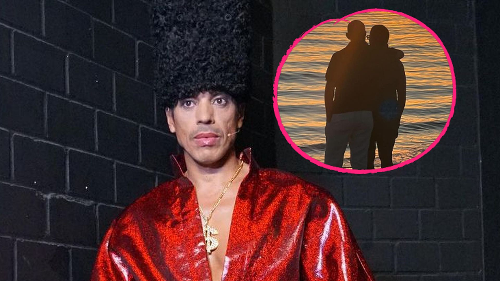 Seltener Einblick: Jorge González zeigt sich mit Partner