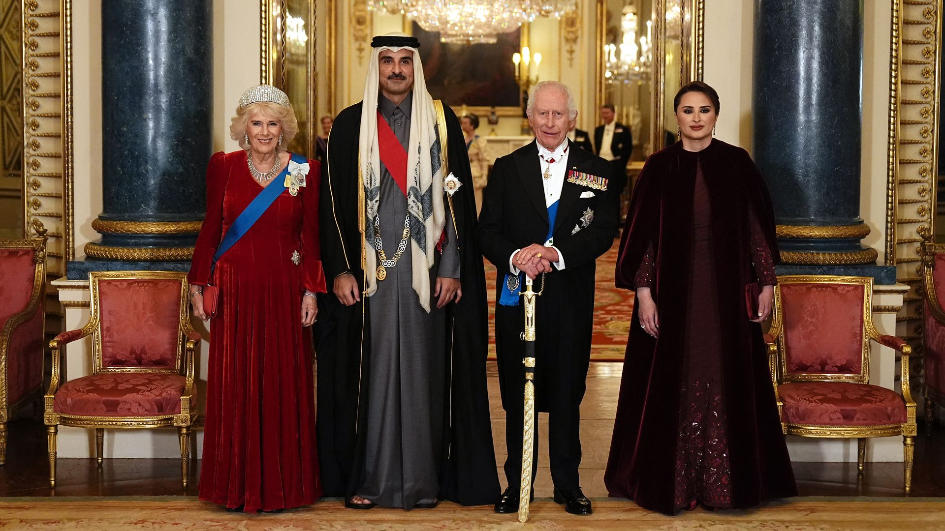 So extravagant empfangen die britischen Royals ihre Gäste