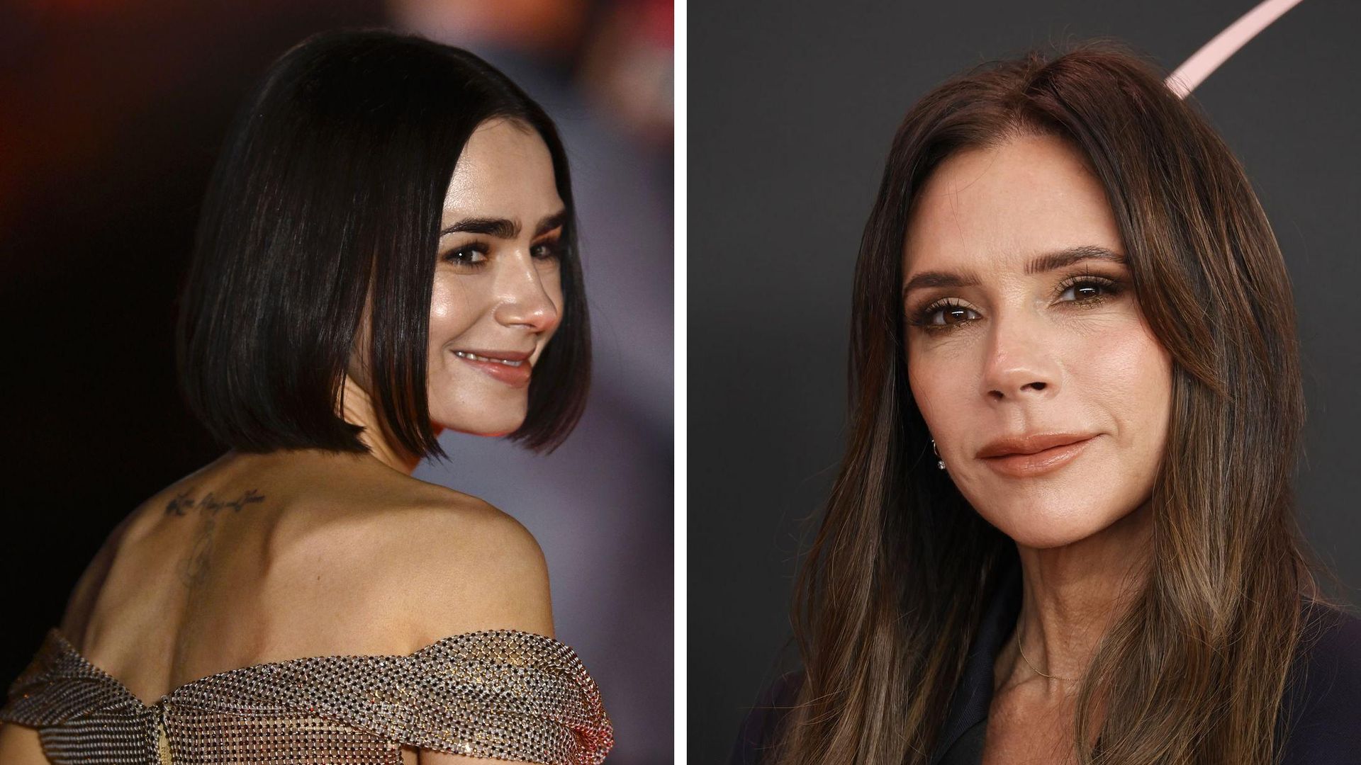 Girl Power pur: Lily Collins umarmt Idol Victoria Beckham