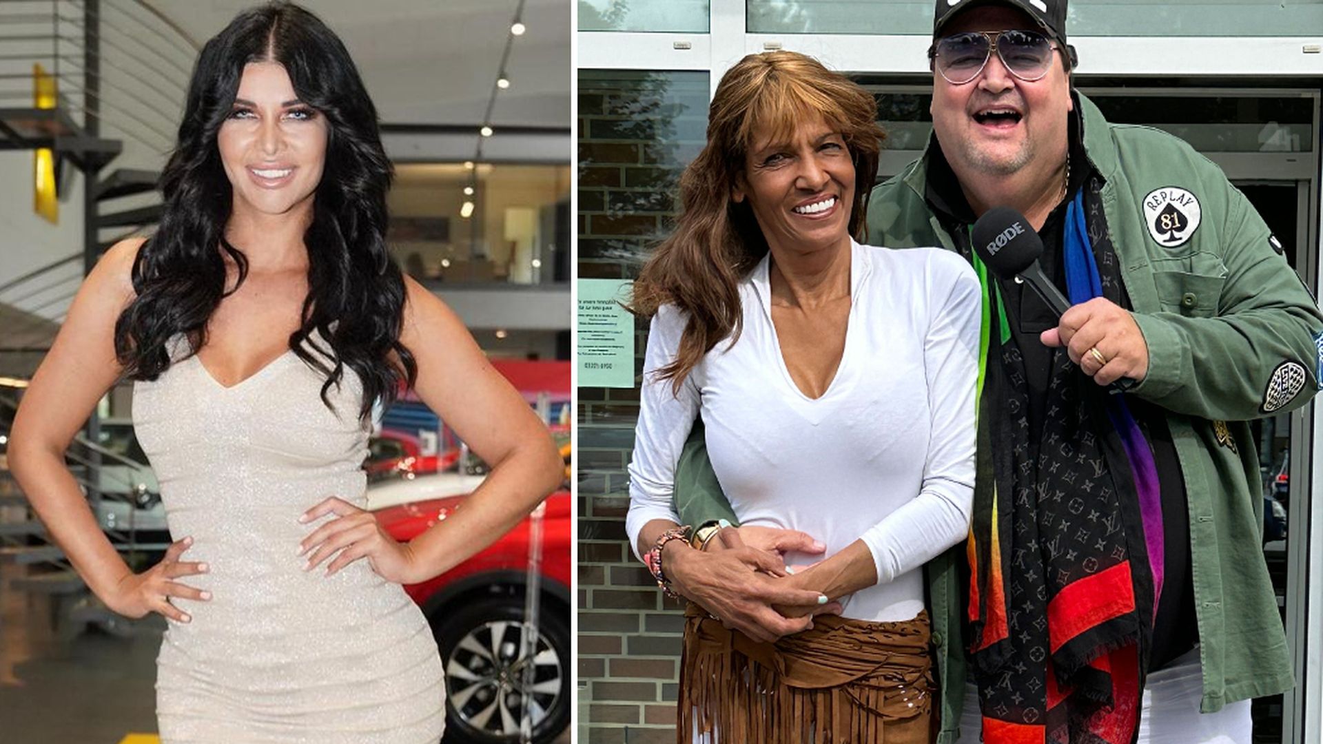 Micaela Schäfer wirbt für das Potenzspray von Naddels Gönner