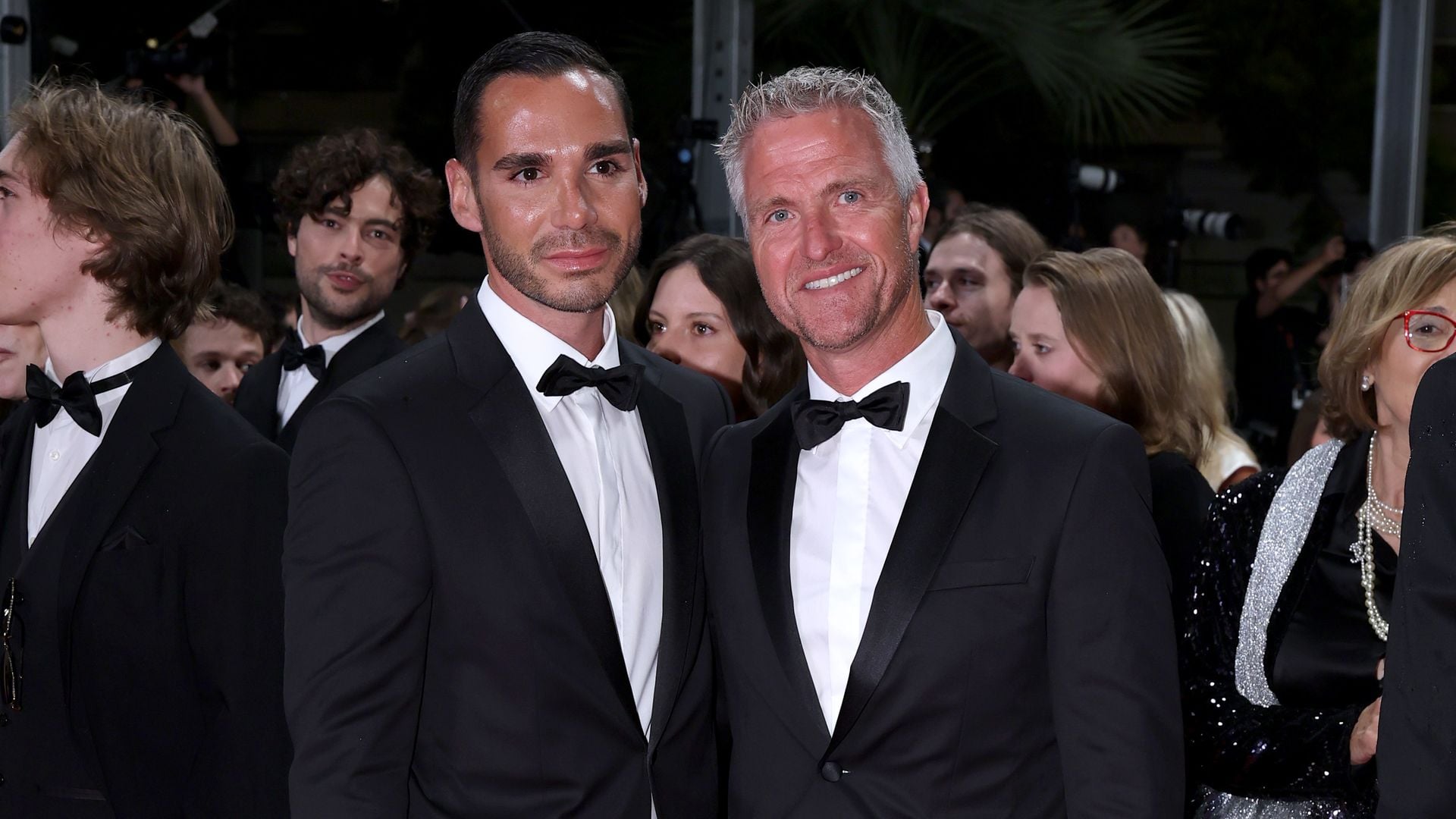 Es geht los: Ralf Schumacher und Étienne feiern Polterabend