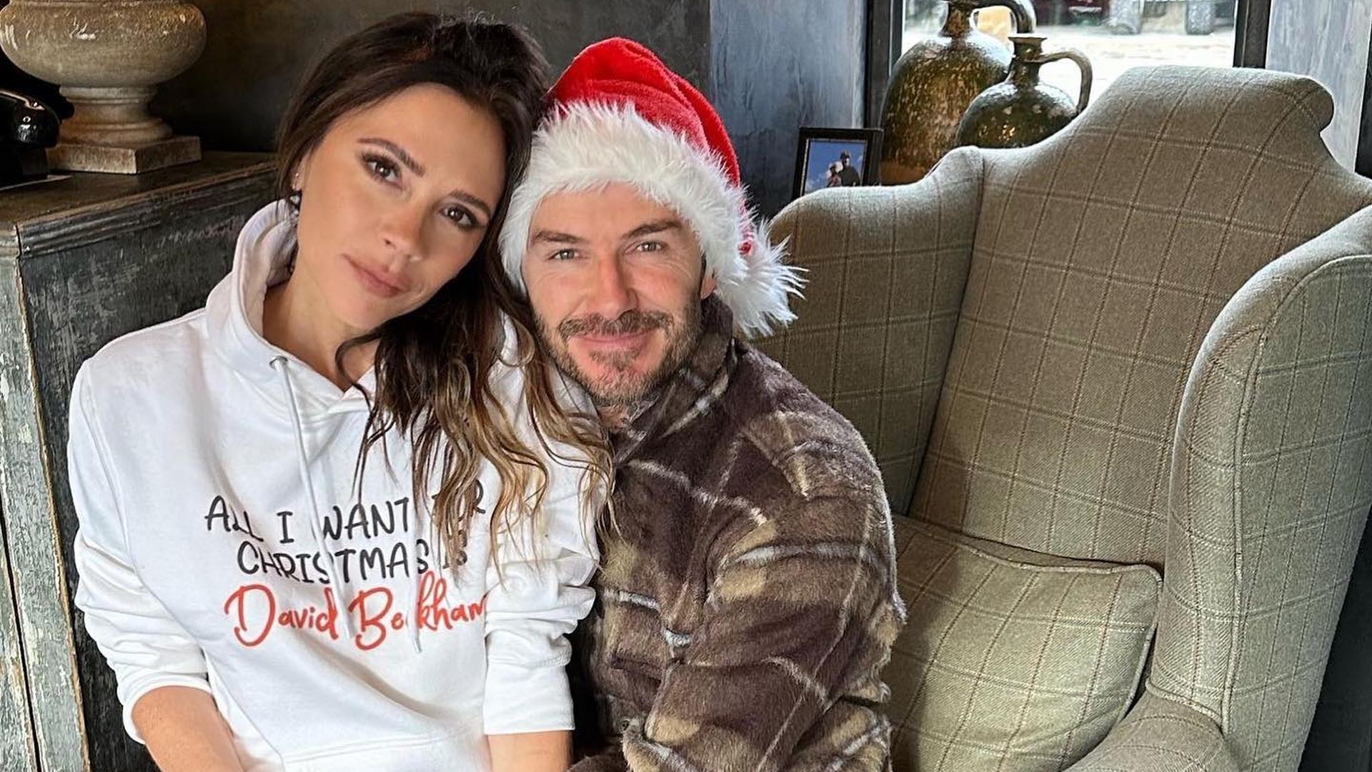 An Weihnachten: Victoria trug Hoodie mit David-Beckham-Print
