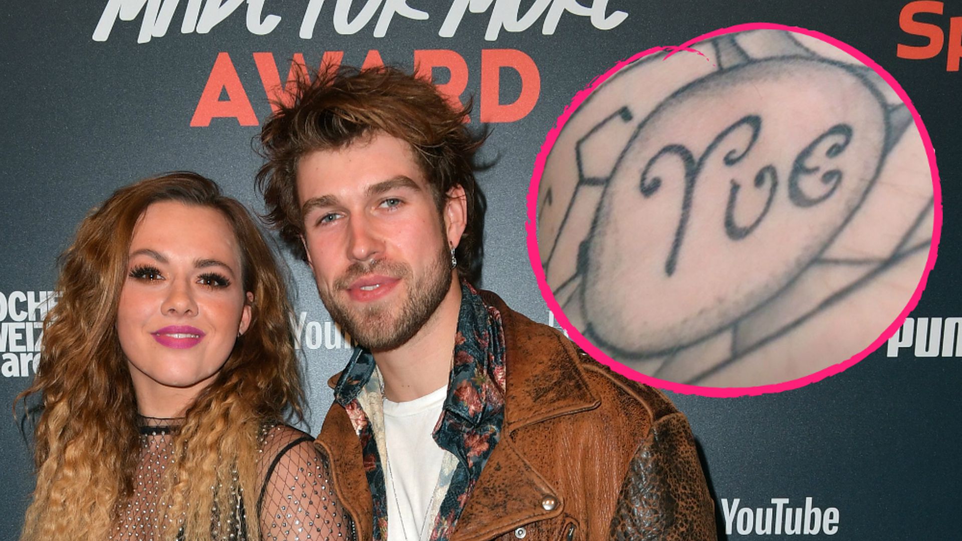 Als Liebesbeweis: Jeremy Grube hat Yvonnes Namen tätowiert